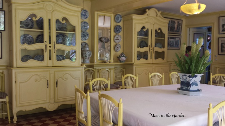 Inside Monets yellow Kitchen | Mom in the Garden